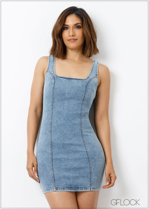 DENIM DRESS - GFLOCK.LK