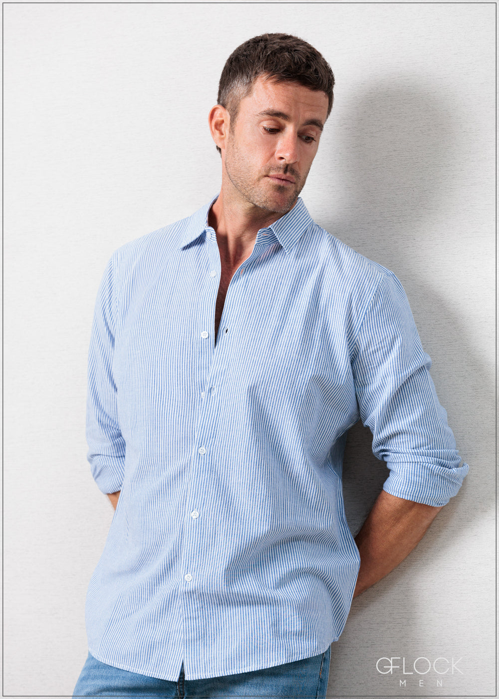 Regular Fit Men's Stripe Shirt - 110825 – GFLOCK.LK