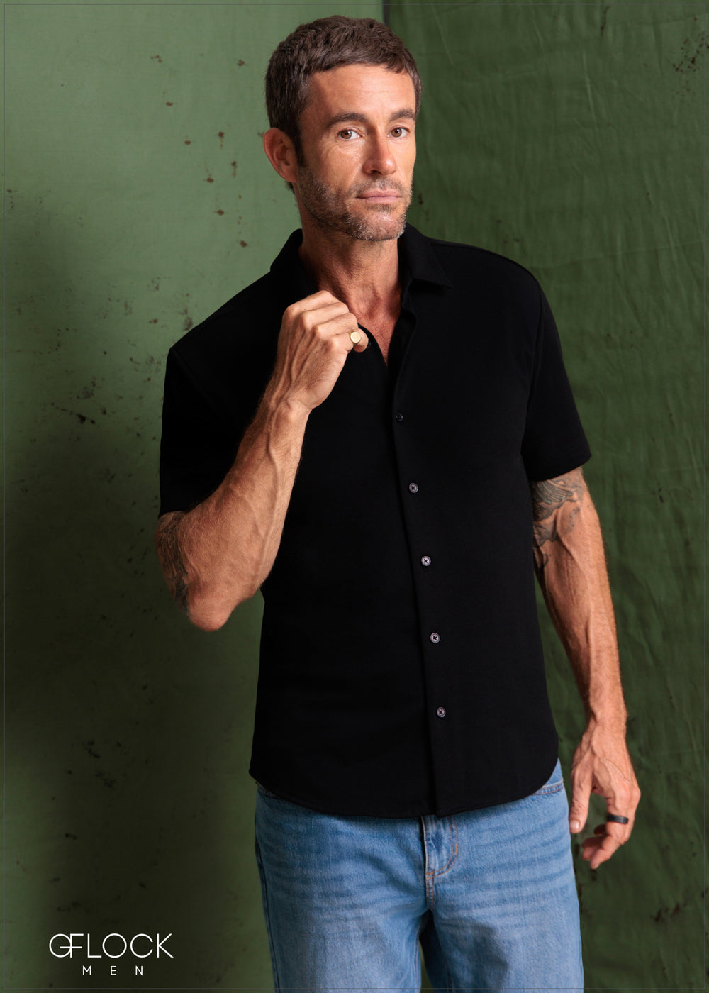 Full Placket Short Sleeve Polo - 281225M – GFLOCK.LK