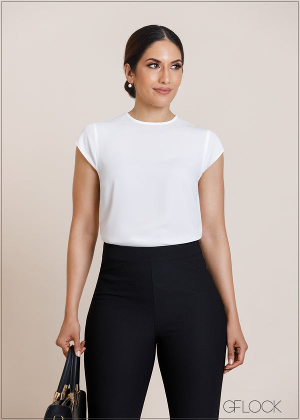 Cap Sleeve Top - 080424 - GFLOCK.LK